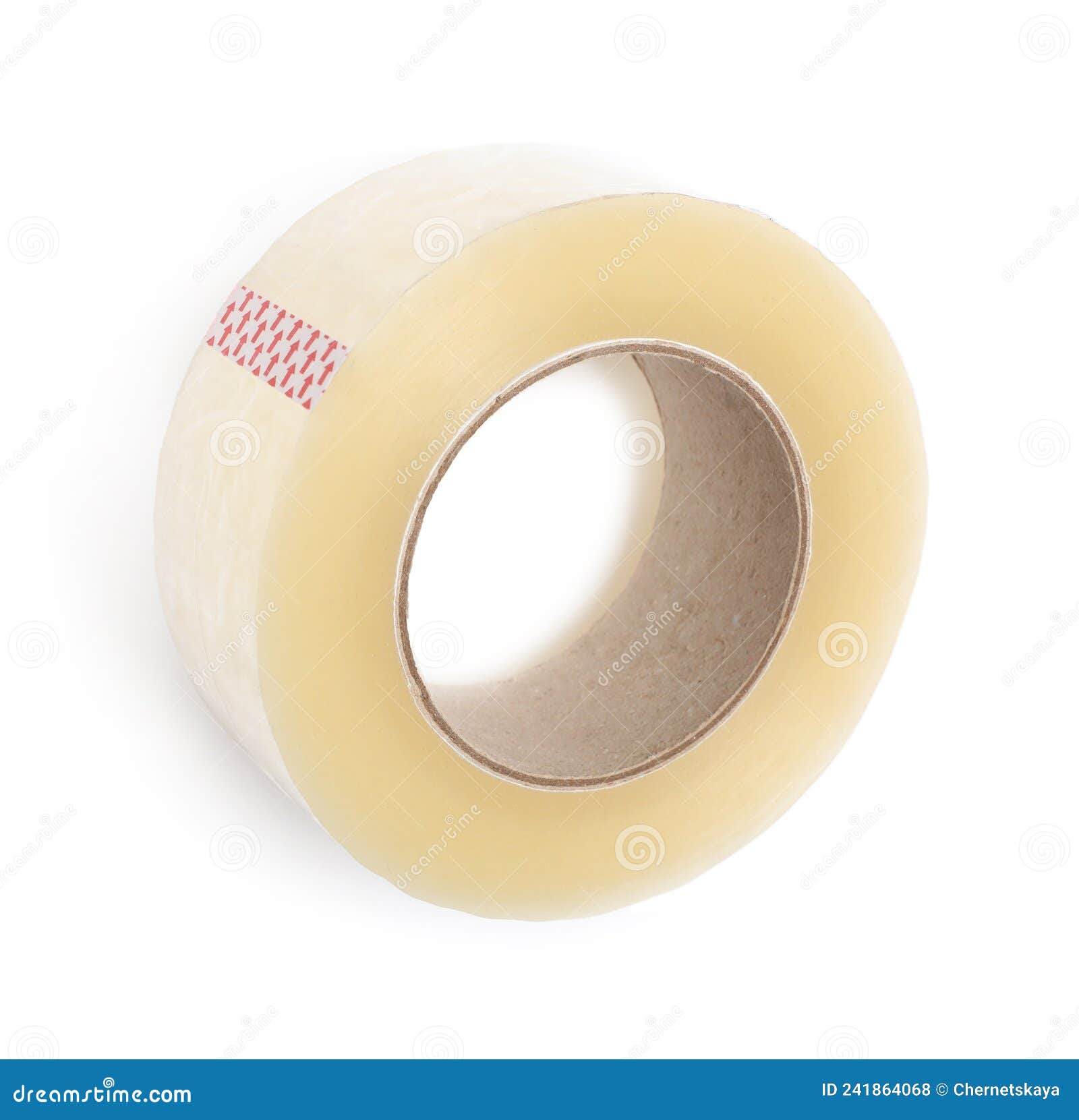 Roll of Adhesive Tape Isolated on White Stock Photo - Image of glue ...
