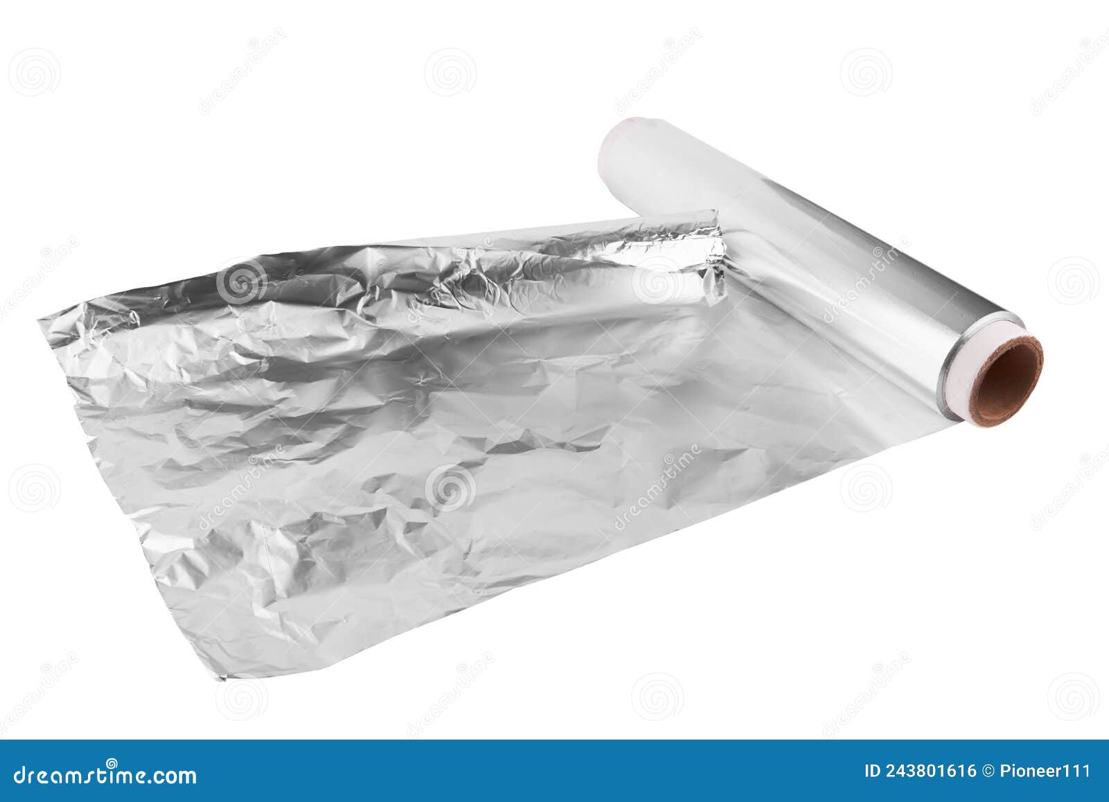 A roll of aluminum foil stock photo. Image of pack, object - 243801616