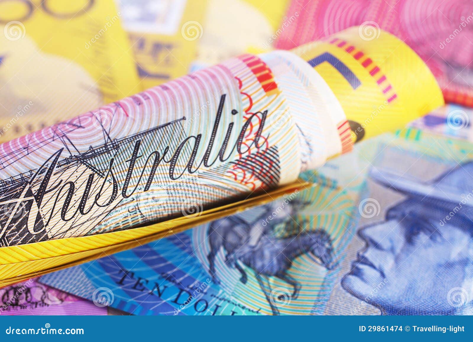 Australian Currency - Fifty Dollar Notes Royalty-Free Stock Photography ...