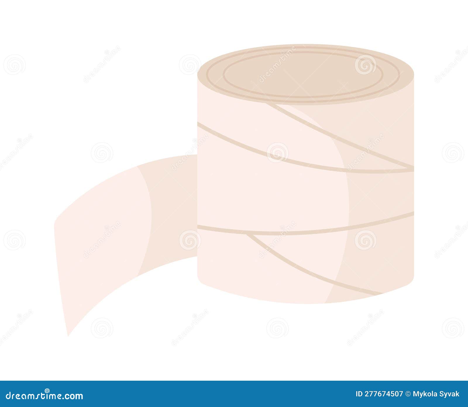 Roll of Bandage stock vector. Illustration of white - 277674507