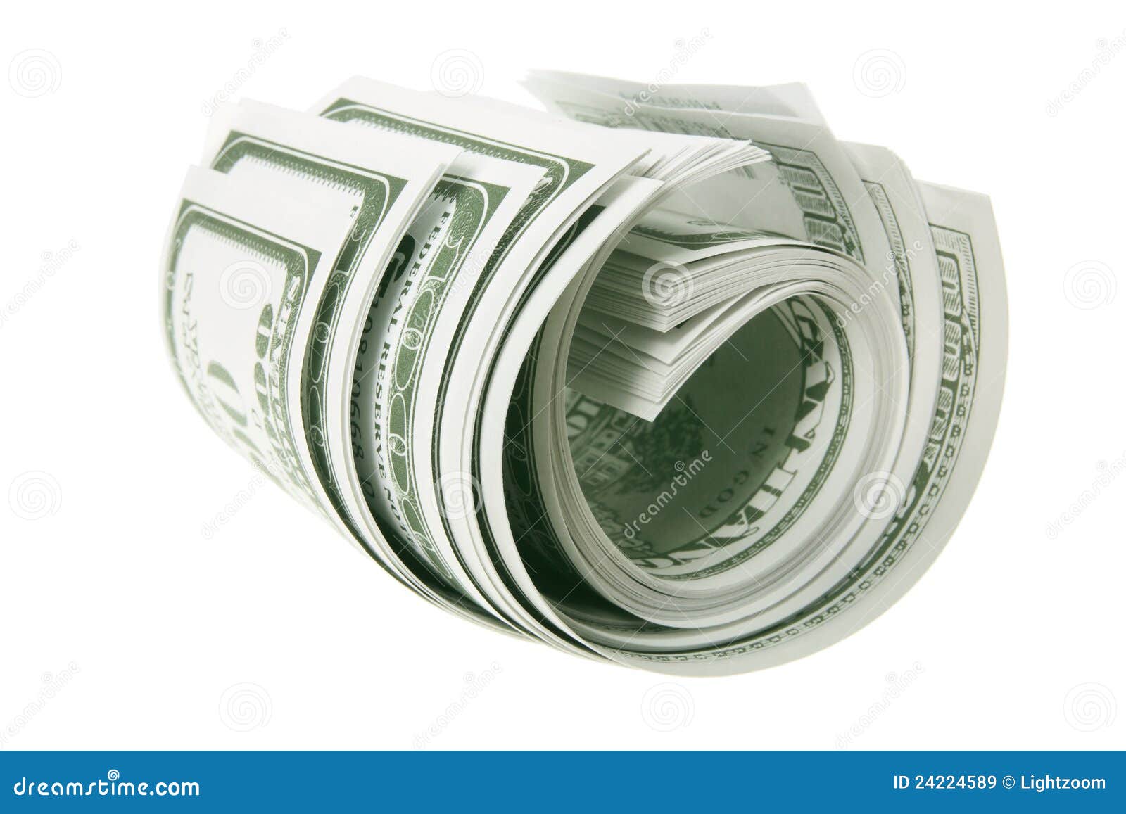 Roll of Banknotes stock image. Image of notes, isolated - 24224589