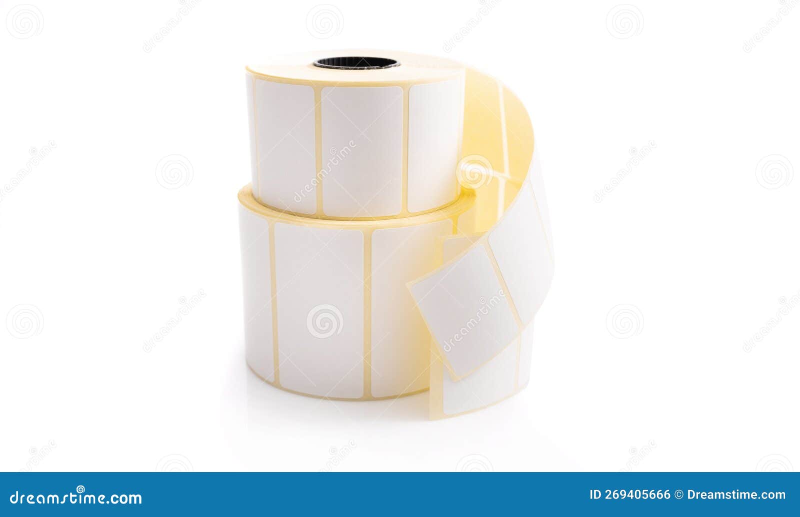 Roll with barcode stickers stock photo. Image of discount - 269405666