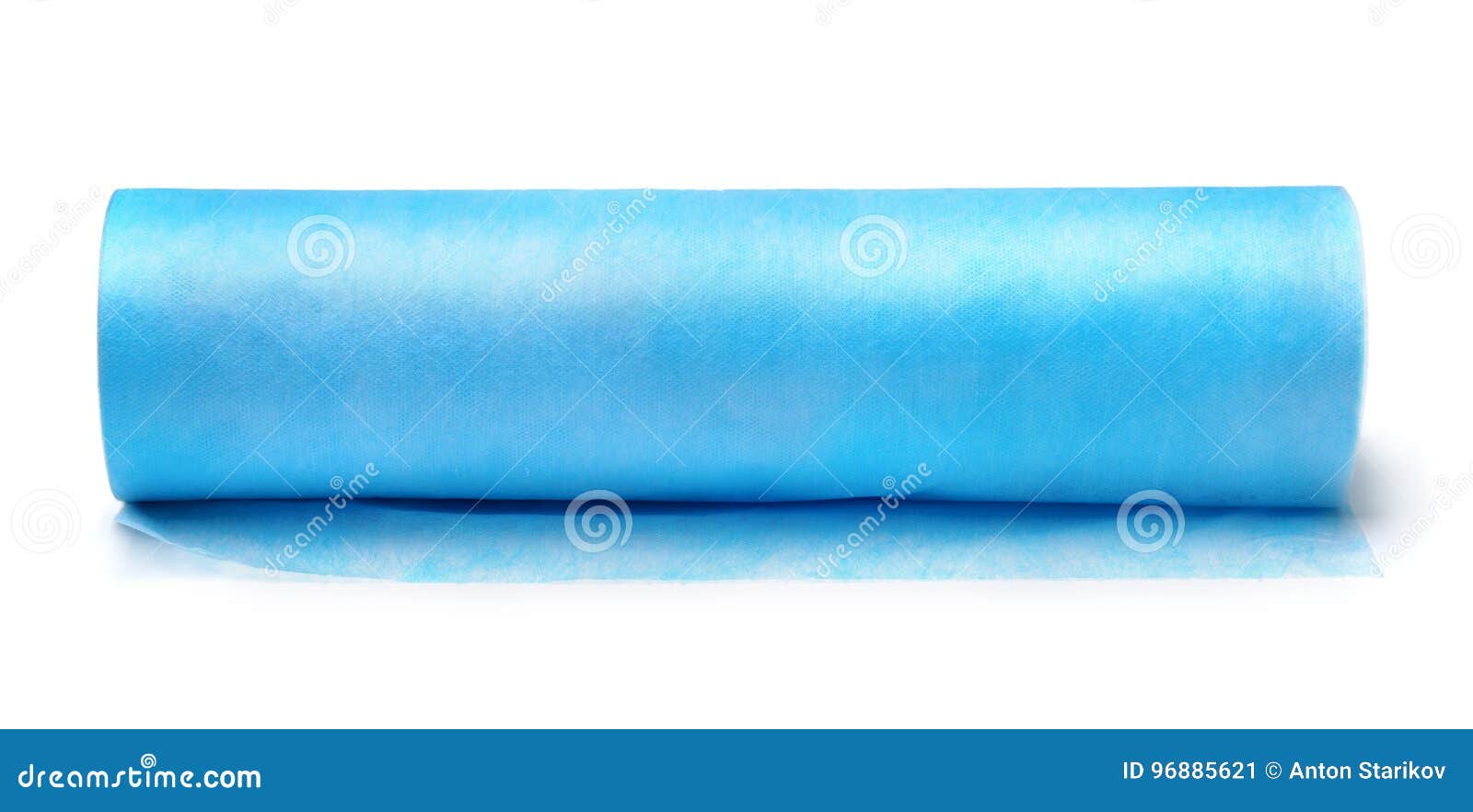 Roll of Blue Nonwoven Fabric Stock Image - Image of protection, kitchen ...