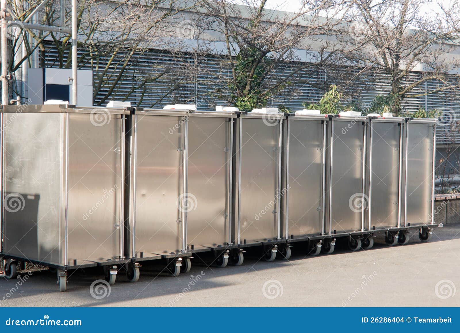 Roll cages stock photo. Image of trolley, cages, stainless - 26286404