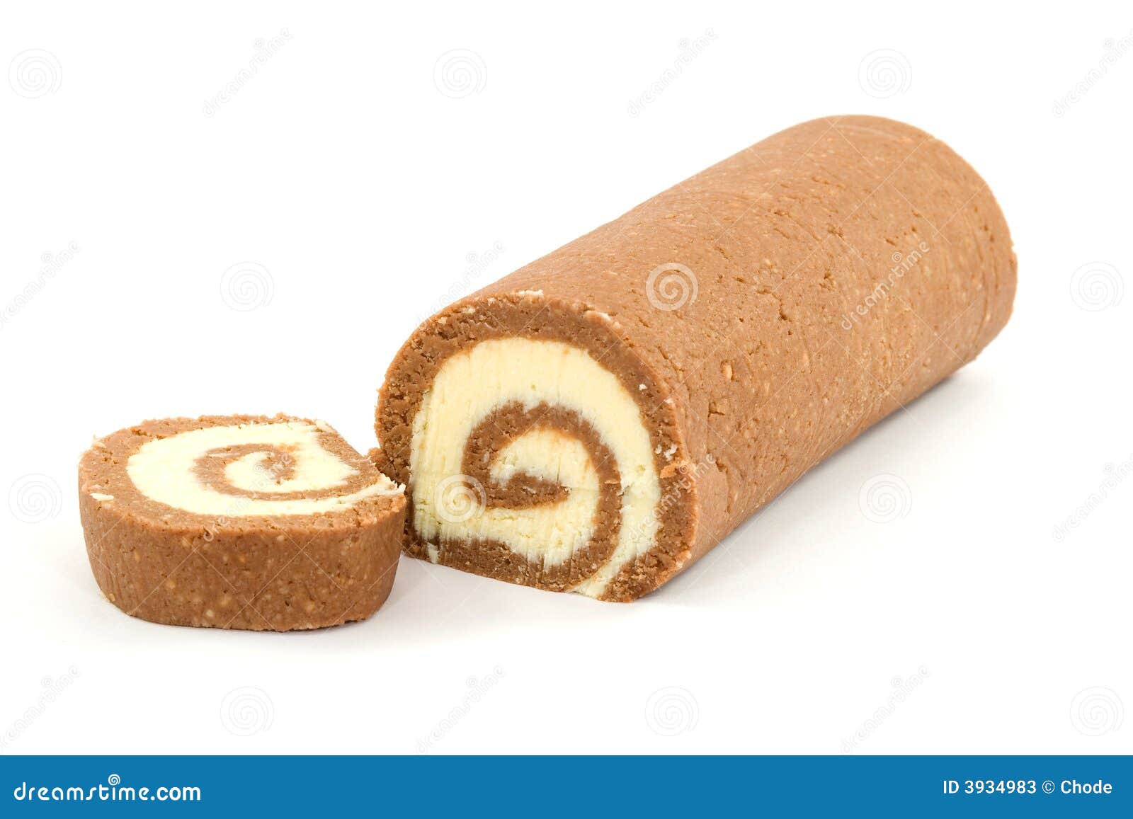 Roll cake stock image. Image of tasty, cake, sugar, black - 3934983