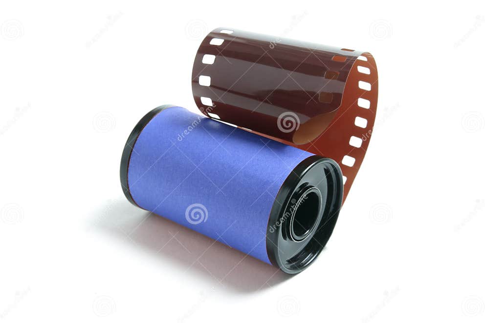 Roll of Camera Film stock photo. Image of isolated, spool - 9812932