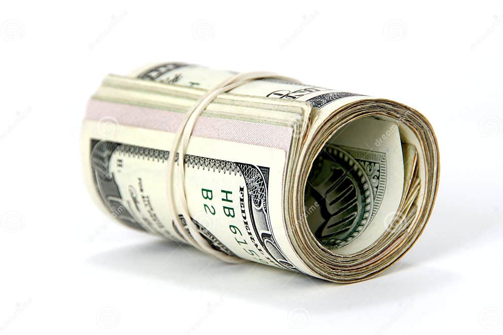 Roll of cash stock image. Image of rolled, roll, fifty - 15936205