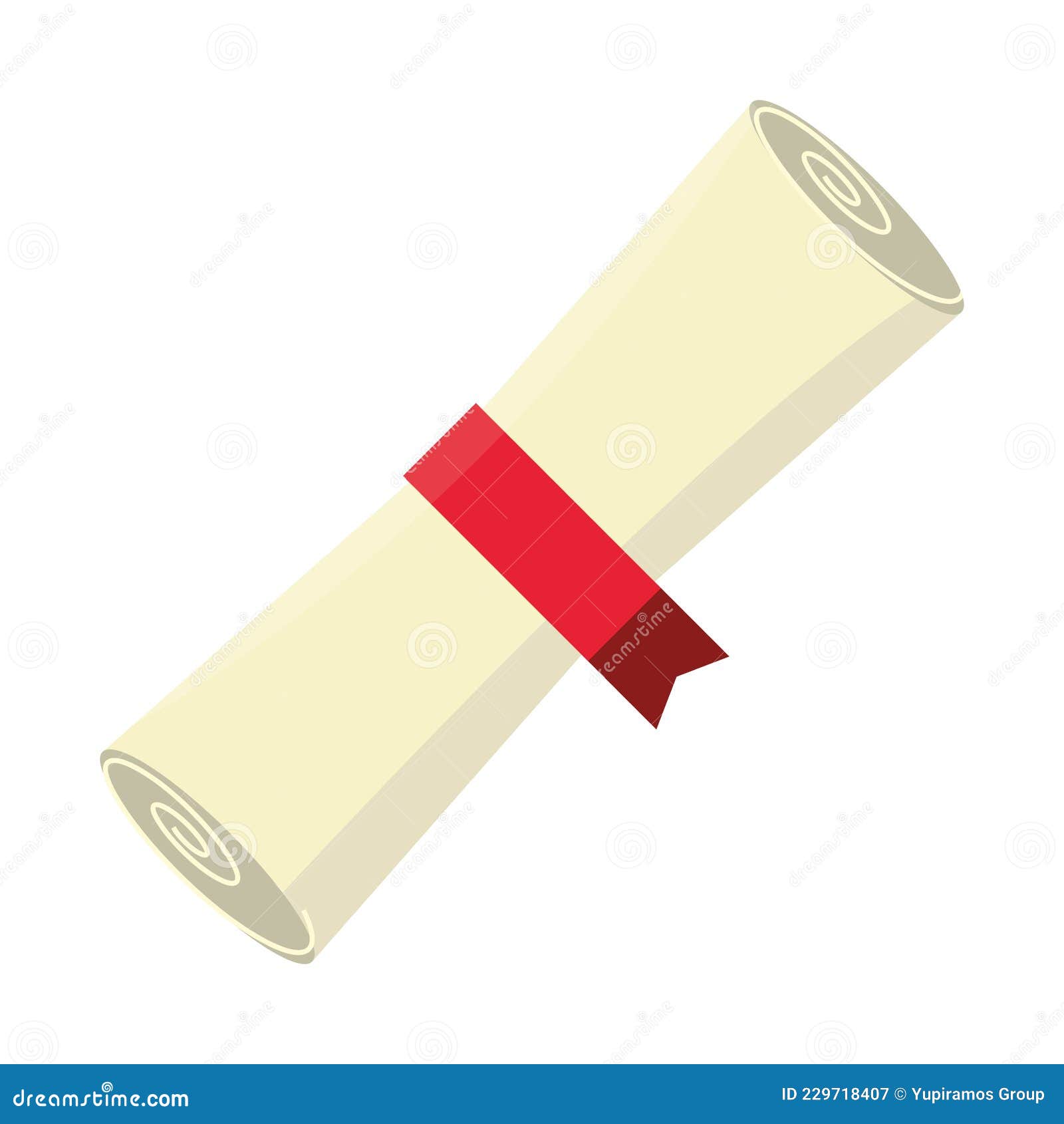 Roll certificate education stock vector. Illustration of design - 229718407