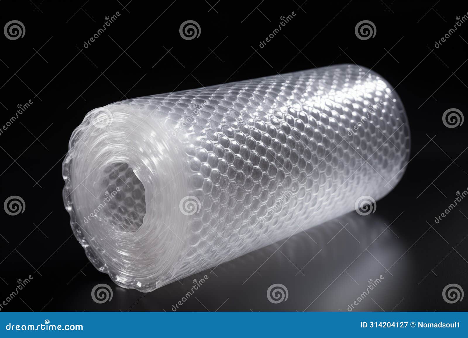 Roll of Clear Plastic Bubble Wrap. Generative AI Stock Image - Image of ...