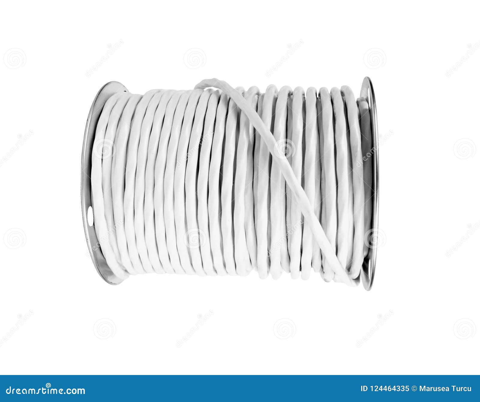 Roll of Copper Electrical Wire Isolated Stock Image - Image of ...