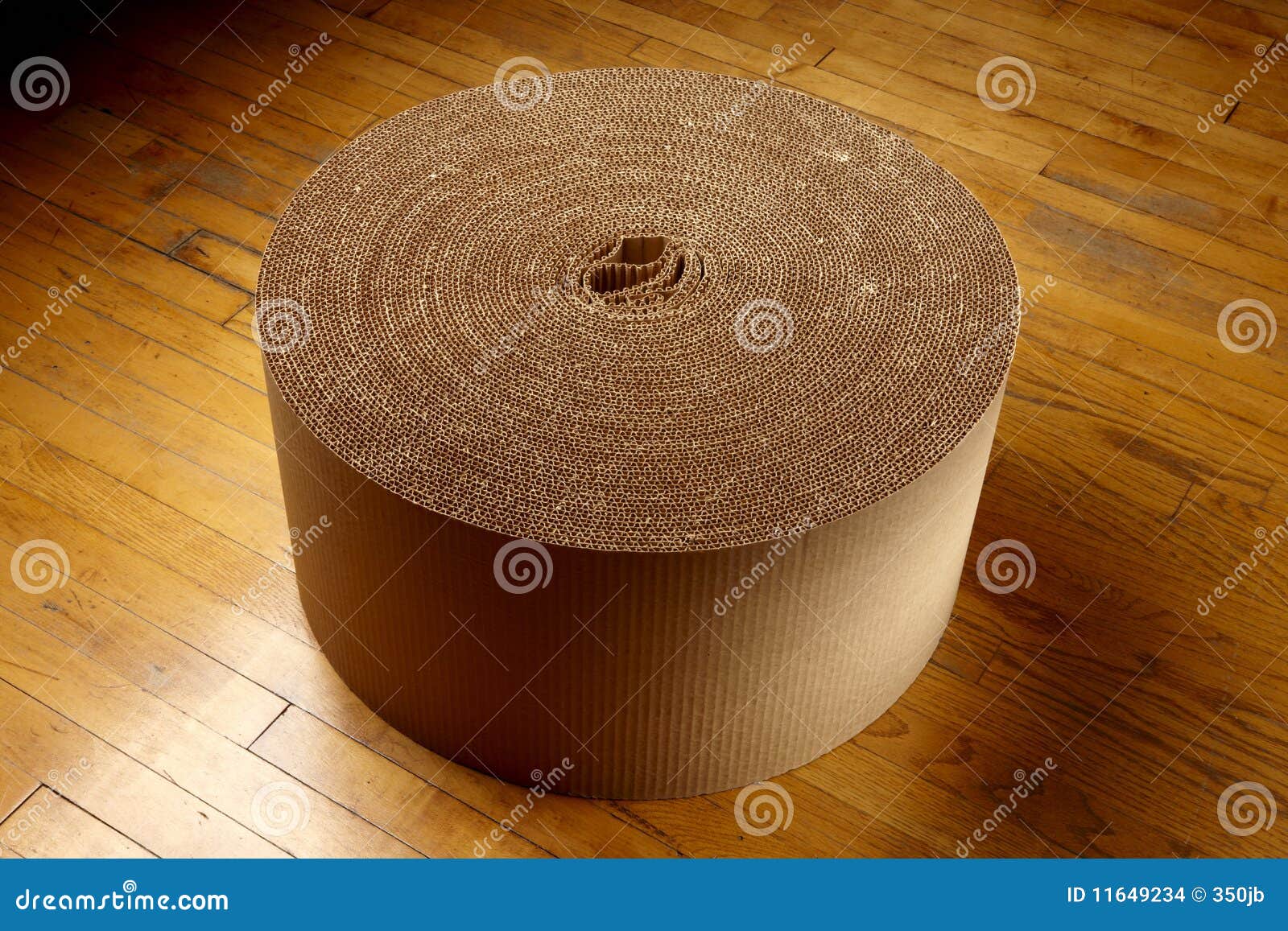 Roll of Corrugated Packing Material Stock Photo - Image of packing ...