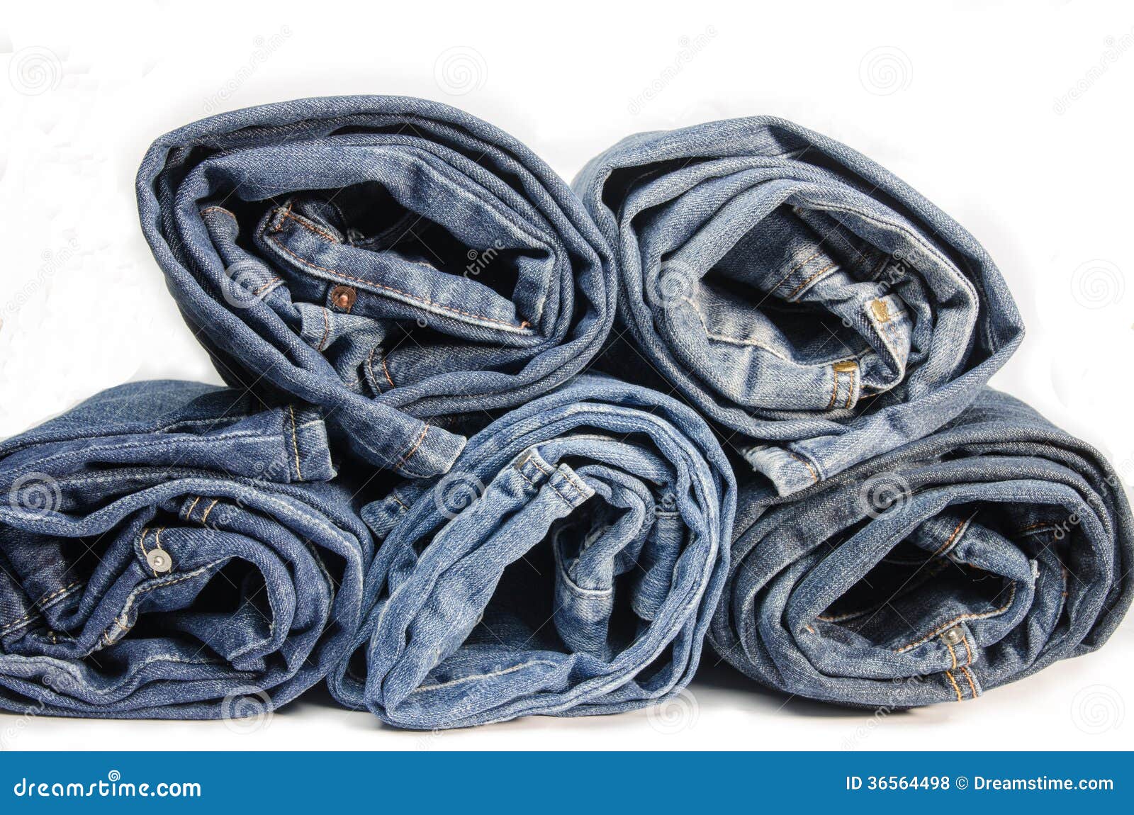 Roll denim jeans stock photo. Image of rivet, pattern - 36564498