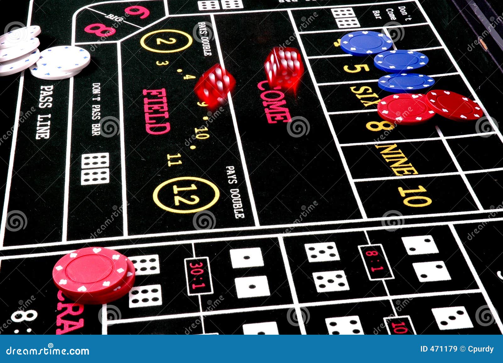 Roll the Dice 4 stock image. Image of line, hardways, roll - 471179