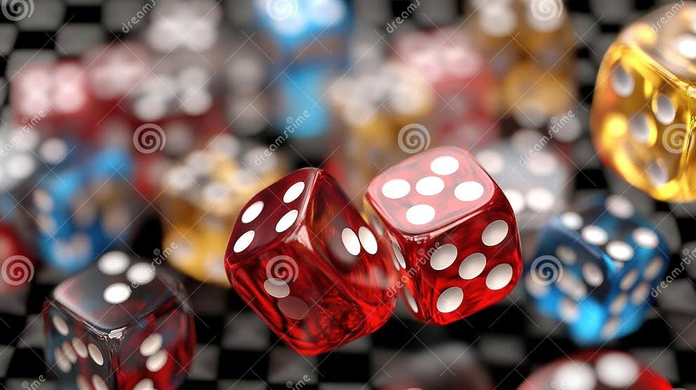 The Roll of the Dice, a Chance Encounter with Luck and Strategy Stock ...