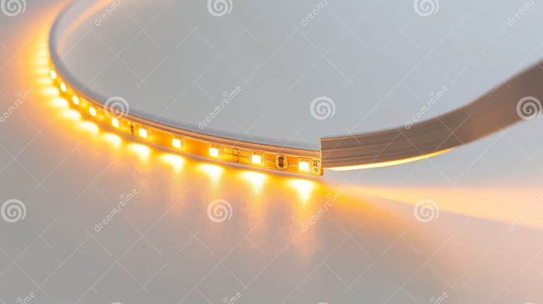 Roll of Diode Strip, Led Lighting in Interior Stock Image - Image of ...