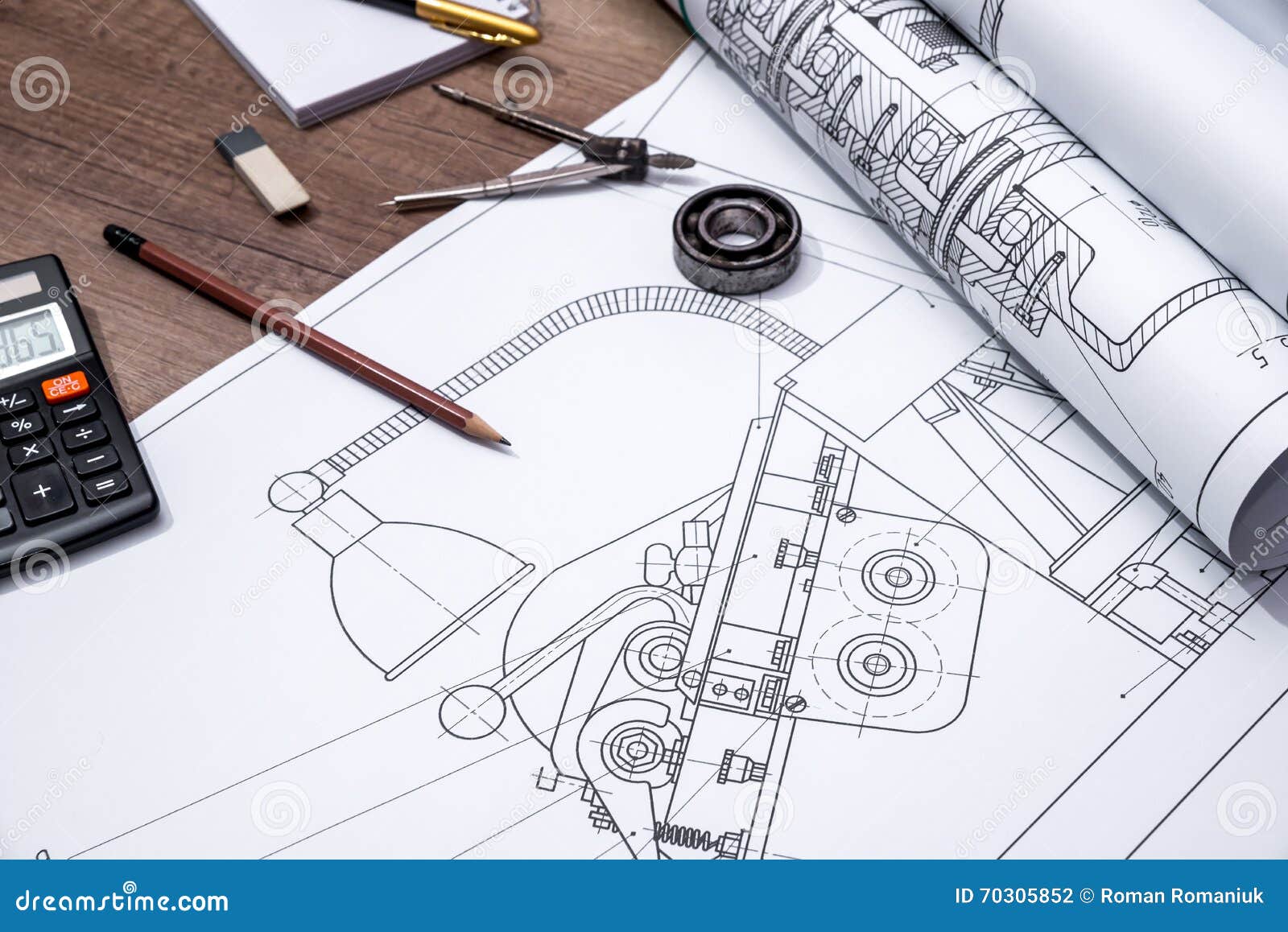 Drawing Up Plans Line Icons Collection. Blueprint, Schematic, Design ...