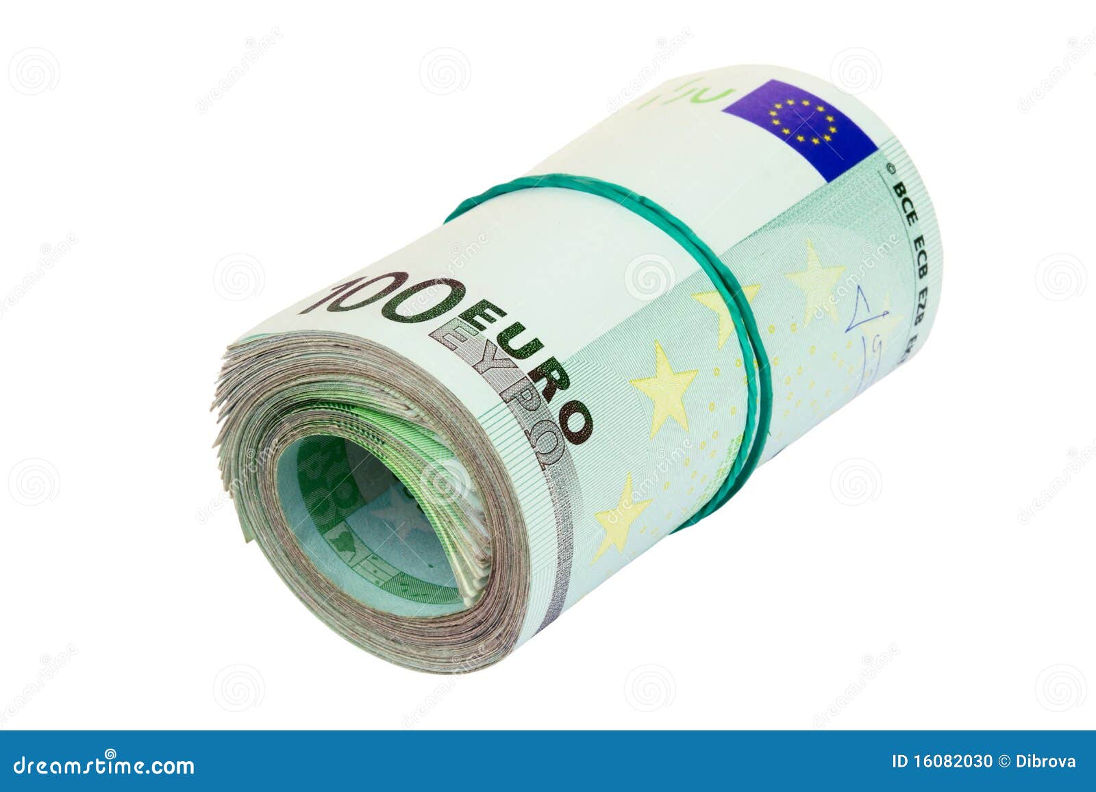 Roll of euro stock photo. Image of financial, close, commerce - 16082030