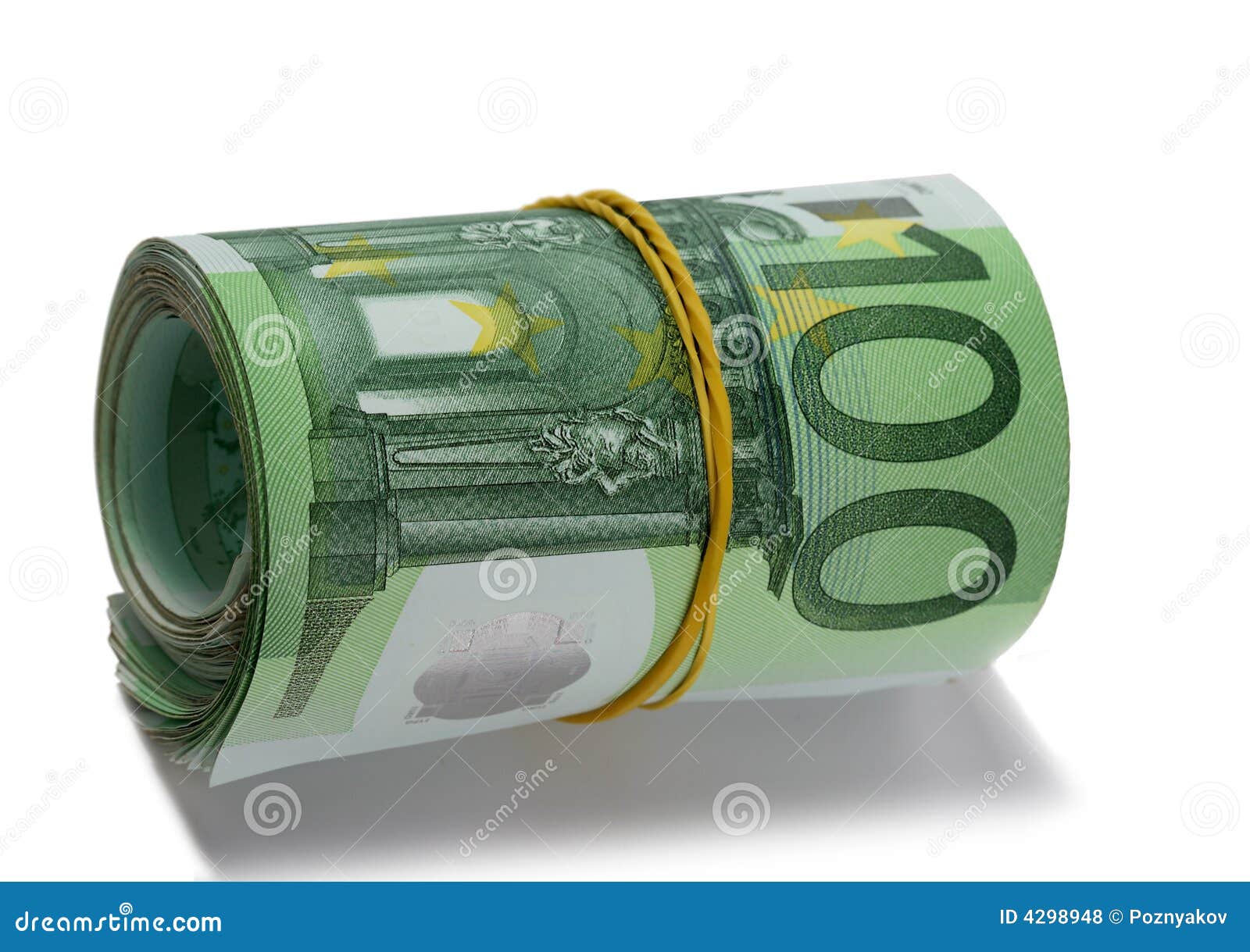 Roll euro. stock photo. Image of incentive, number, business - 4298948
