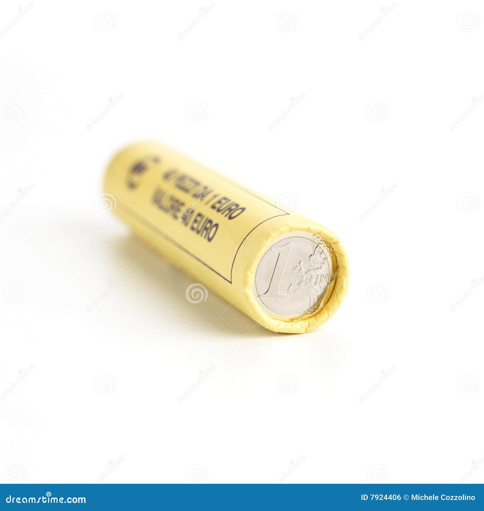 Roll of Euro coins stock photo. Image of finance, trading - 7924406
