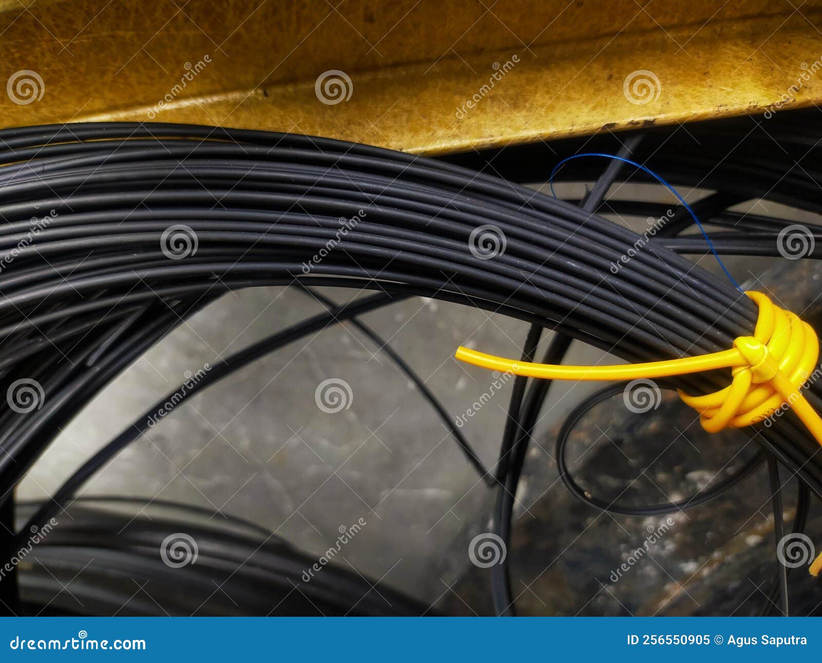 This is a Roll of Fiberoptic or Ftth Cable Left Lying Around Stock ...