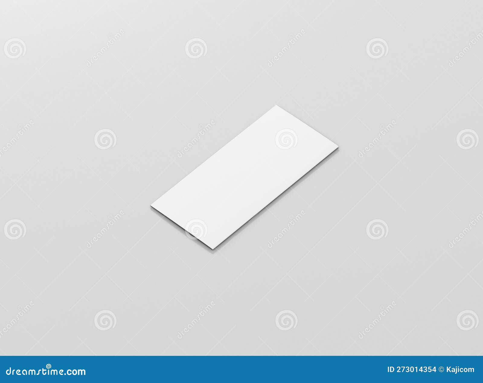 4 Roll Fold Brochure Mockup DL Back Side Stock Illustration ...