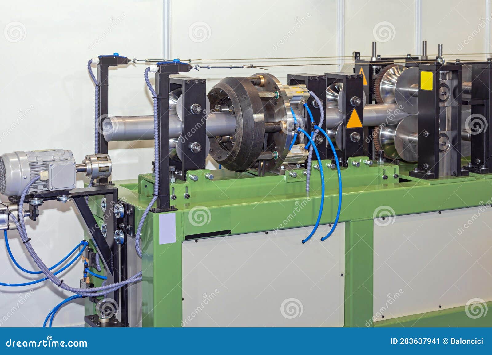 Roll Forming Gutter Machine Stock Image - Image of automated, slitting ...