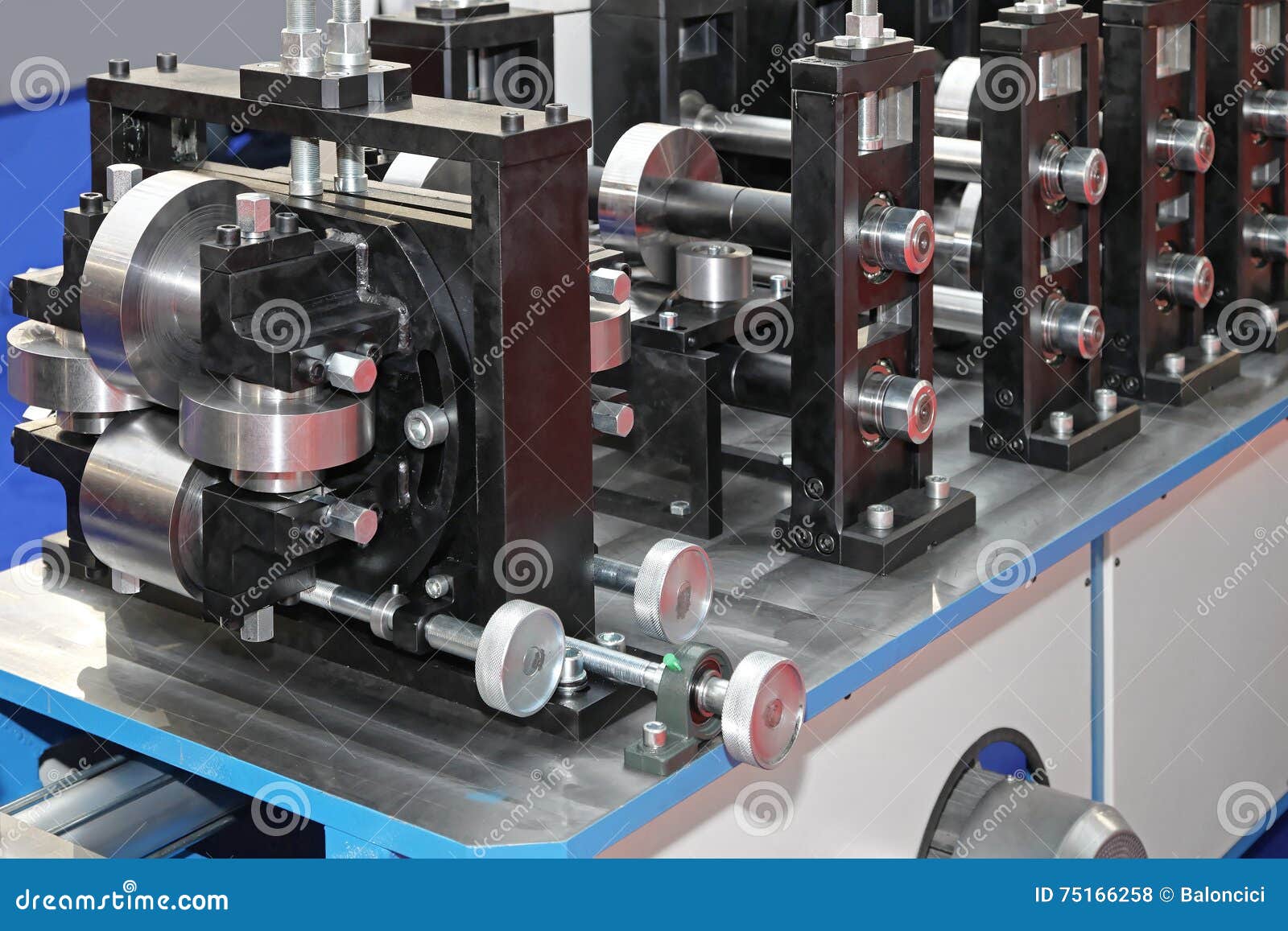 Roll Forming Machine stock photo. Image of metal, rollers - 75166258