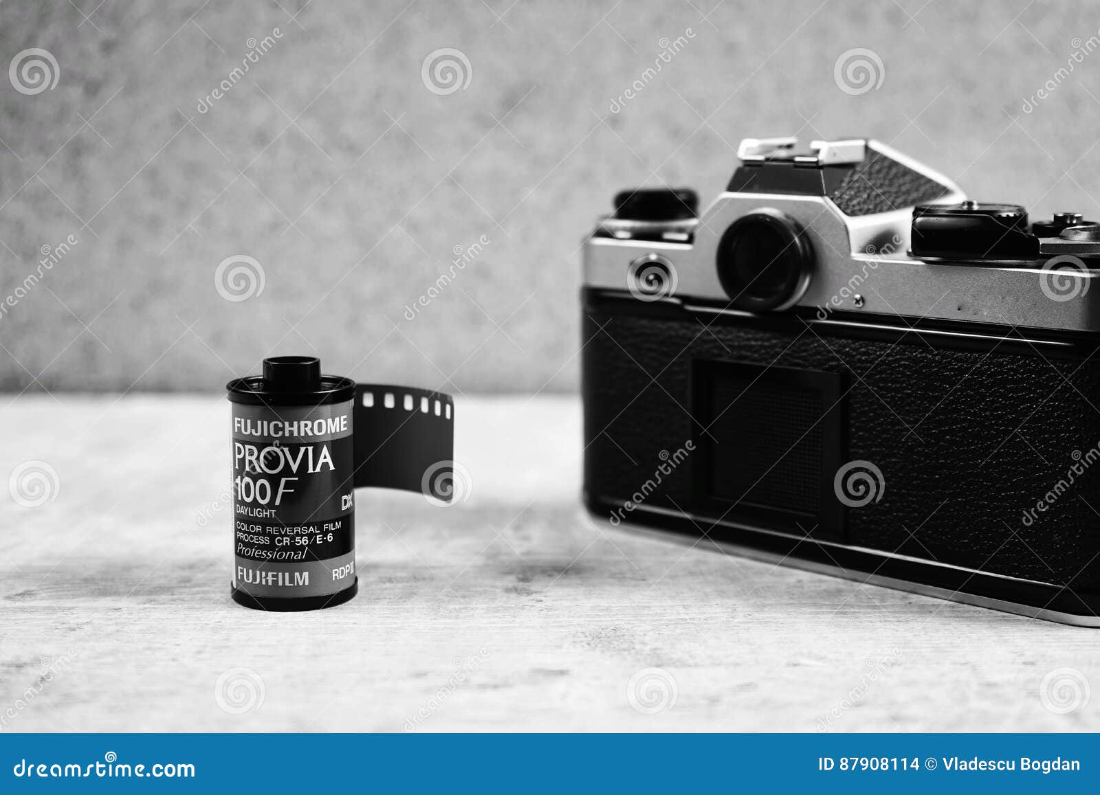 Roll of Fuji Provia 100F Film Editorial Stock Image - Image of camera ...