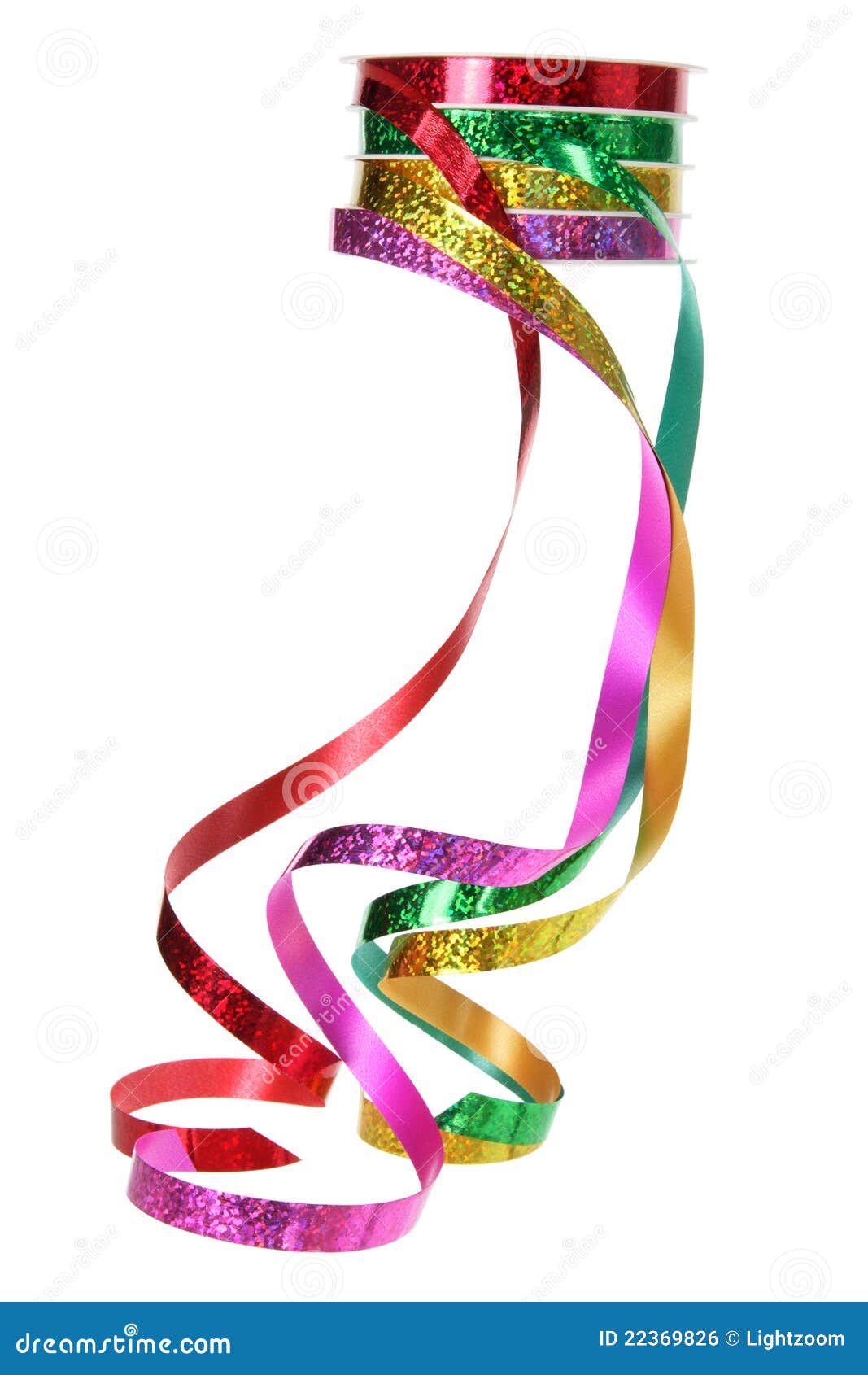 Roll of Gift Ribbons stock photo. Image of wrap, vertical - 22369826