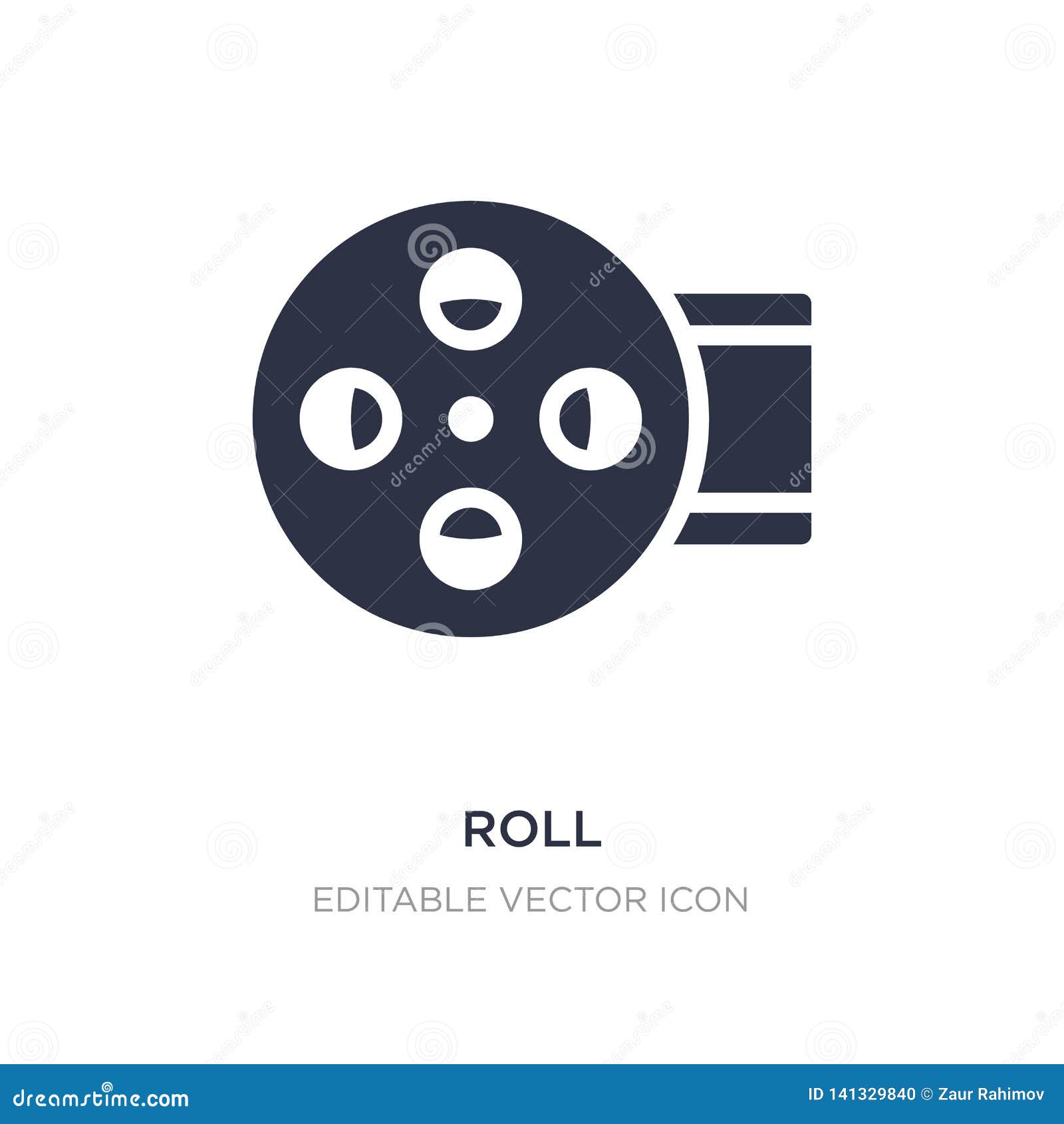 Roll Icon on White Background. Simple Element Illustration from ...
