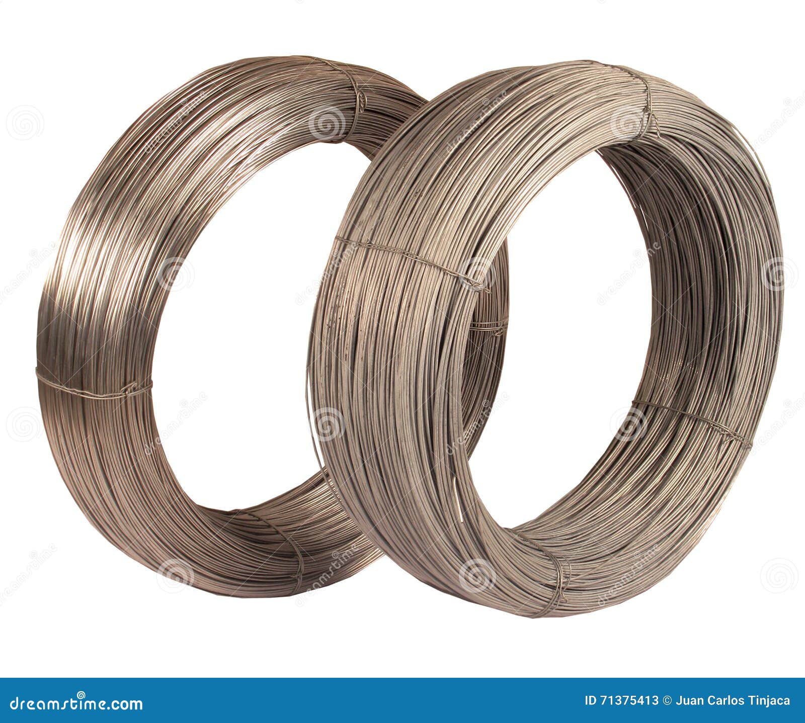 Roll of iron wire. stock image. Image of construction - 71375413