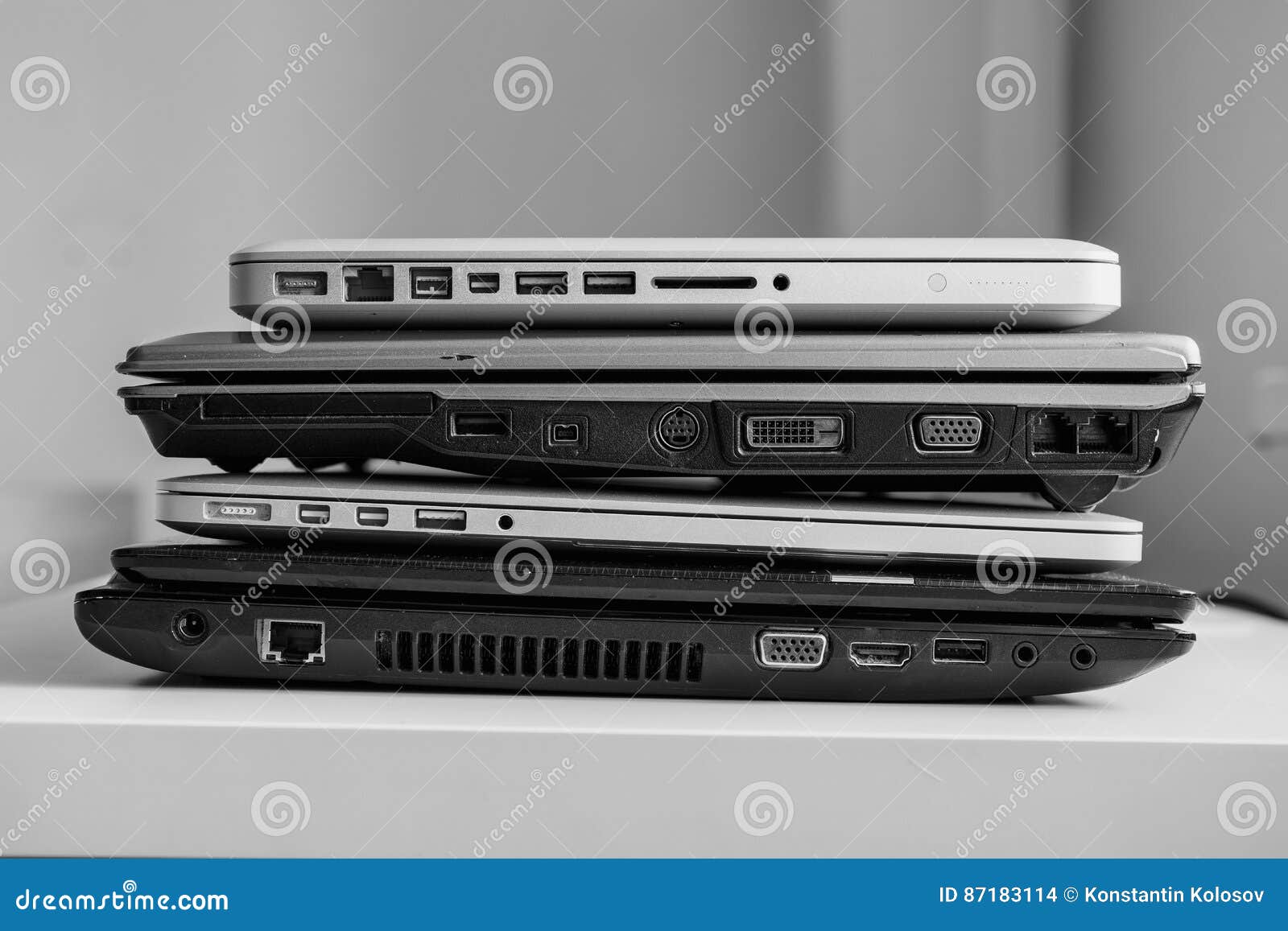 Roll of the laptops stock photo. Image of notebook, laptop - 87183114