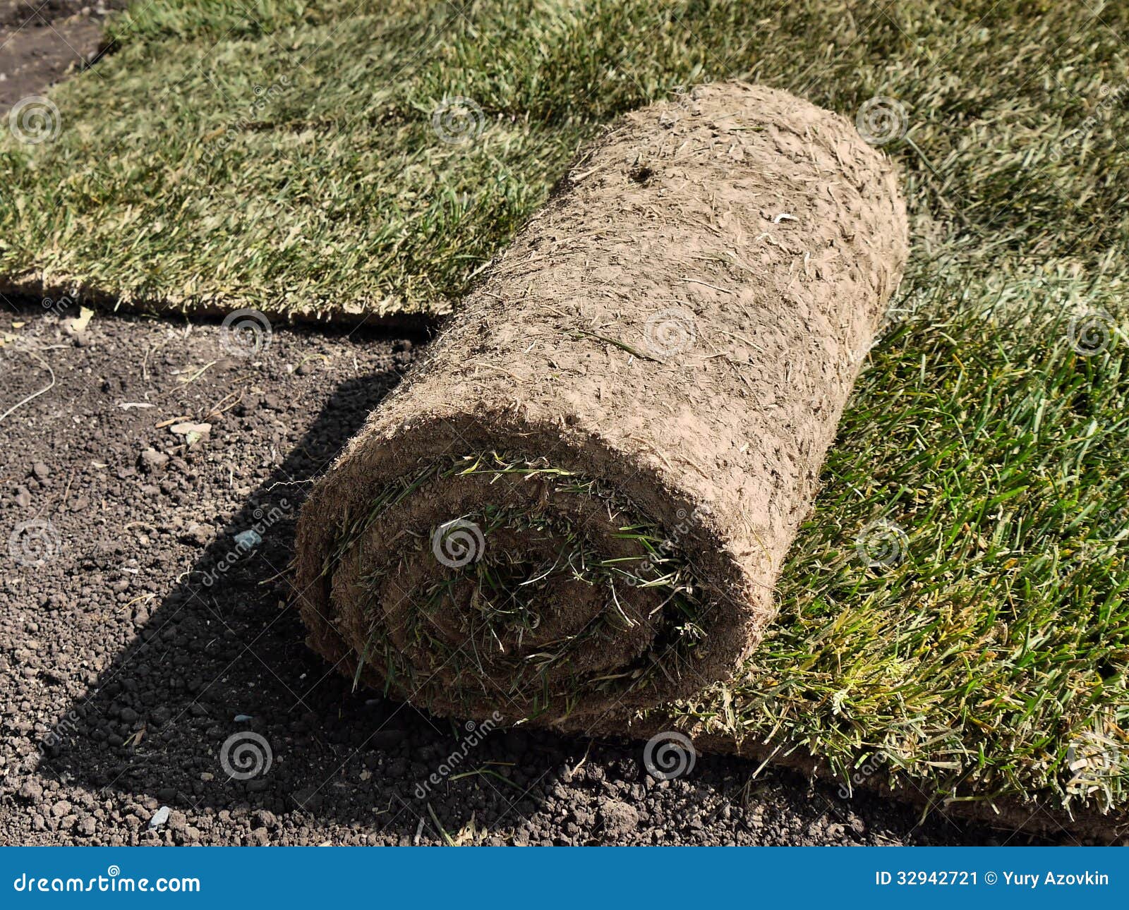 Roll of lawn stock image. Image of grow, plant, roll - 32942721