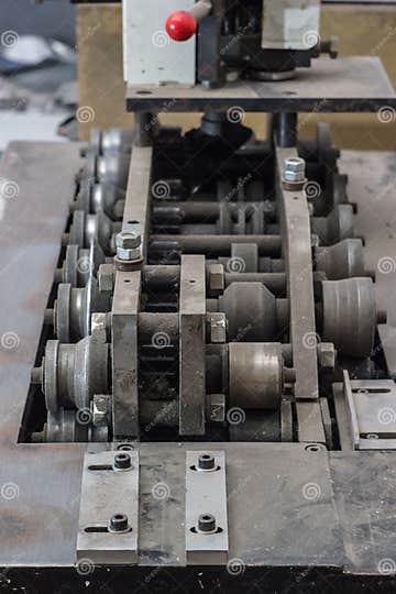 Roll Leveling machine stock image. Image of bearing, factory - 30939103