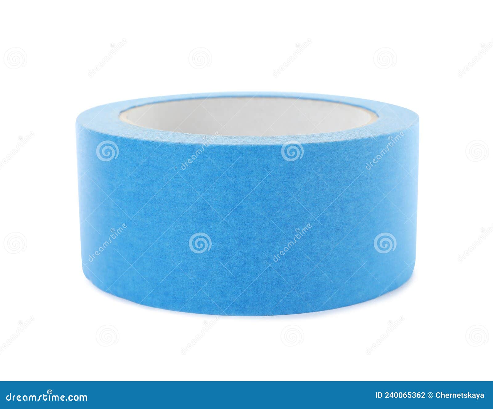 Roll of Light Blue Adhesive Tape Isolated on White Stock Photo - Image ...