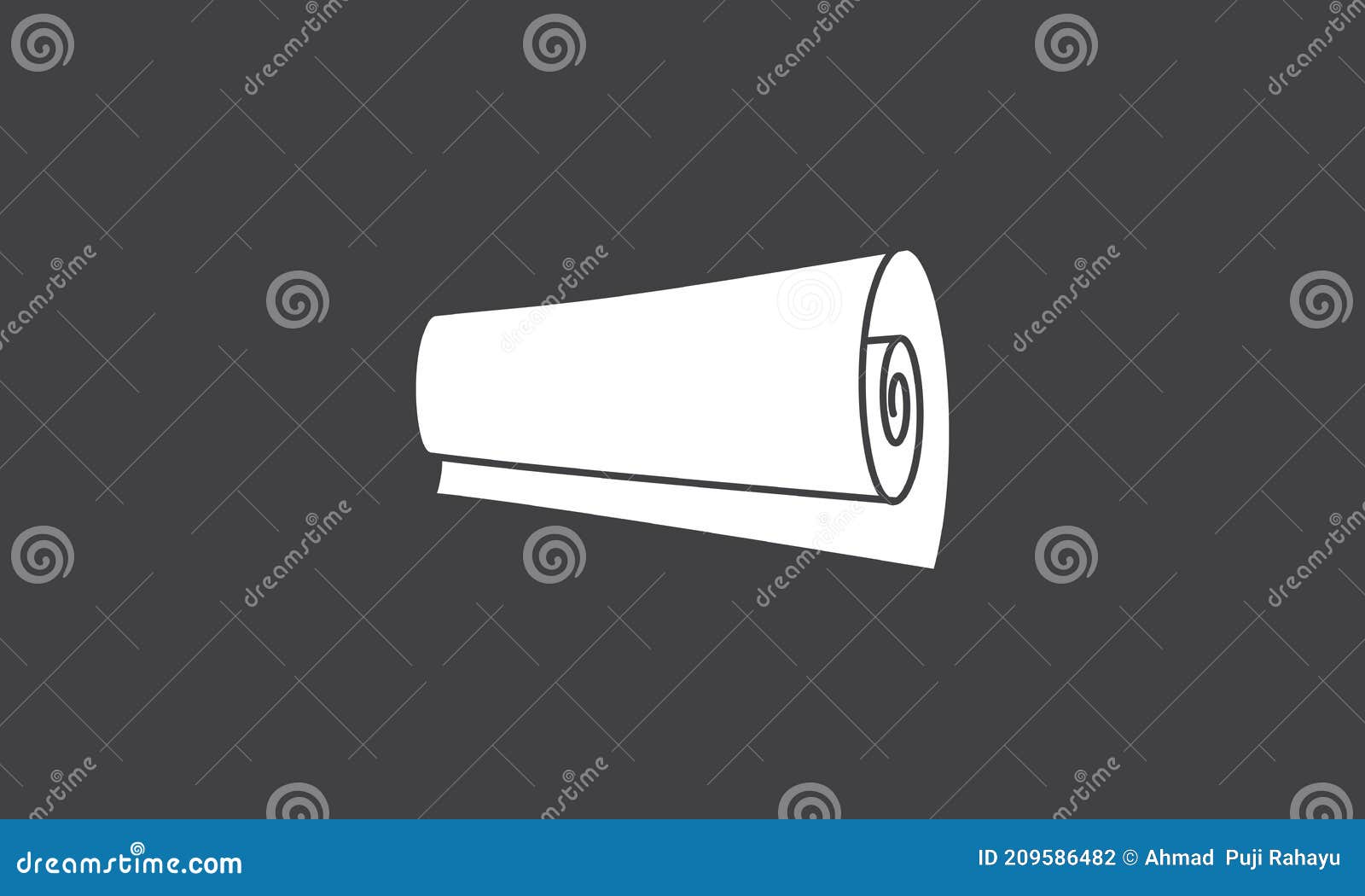 Roll Long Paper White Simple Logo Vector Icon Symbol Graphic Design ...