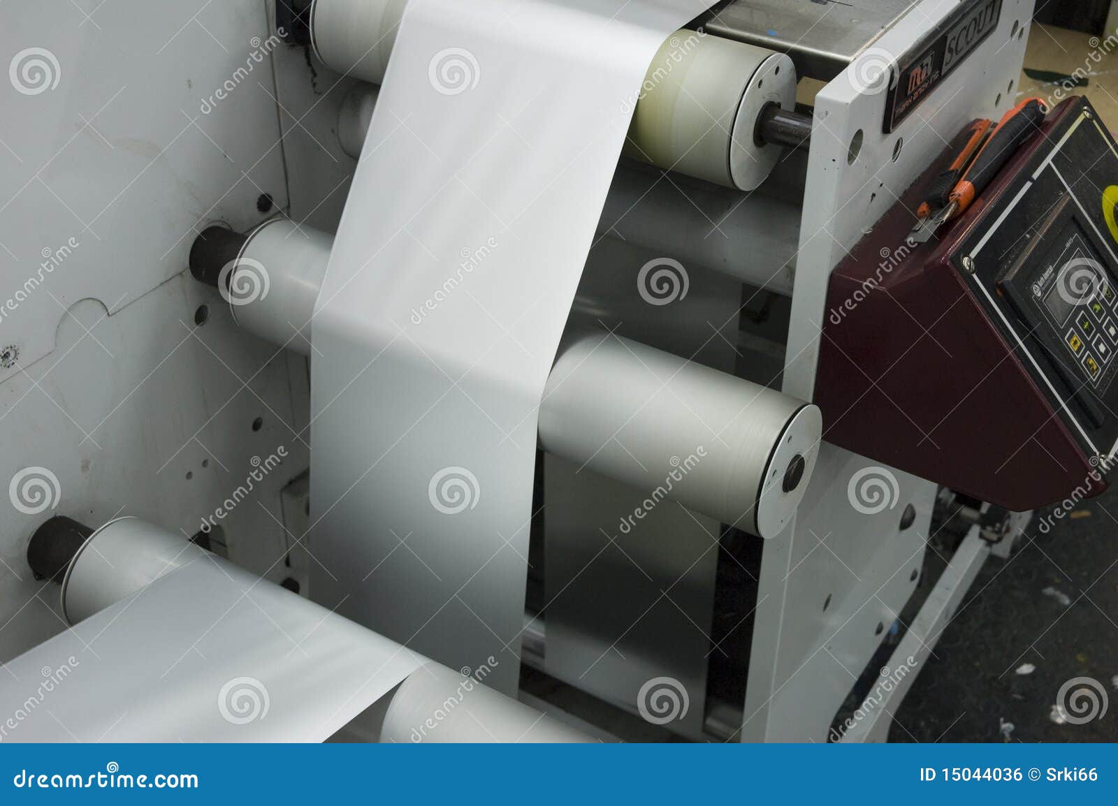 Roll machine stock photo. Image of printer, machine, product - 15044036