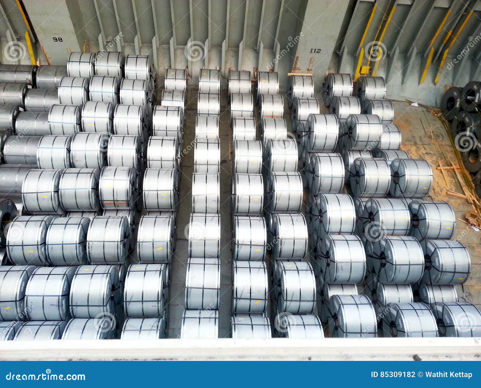 Roll stock photo. Image of company, hold, captain, discharge - 85309182