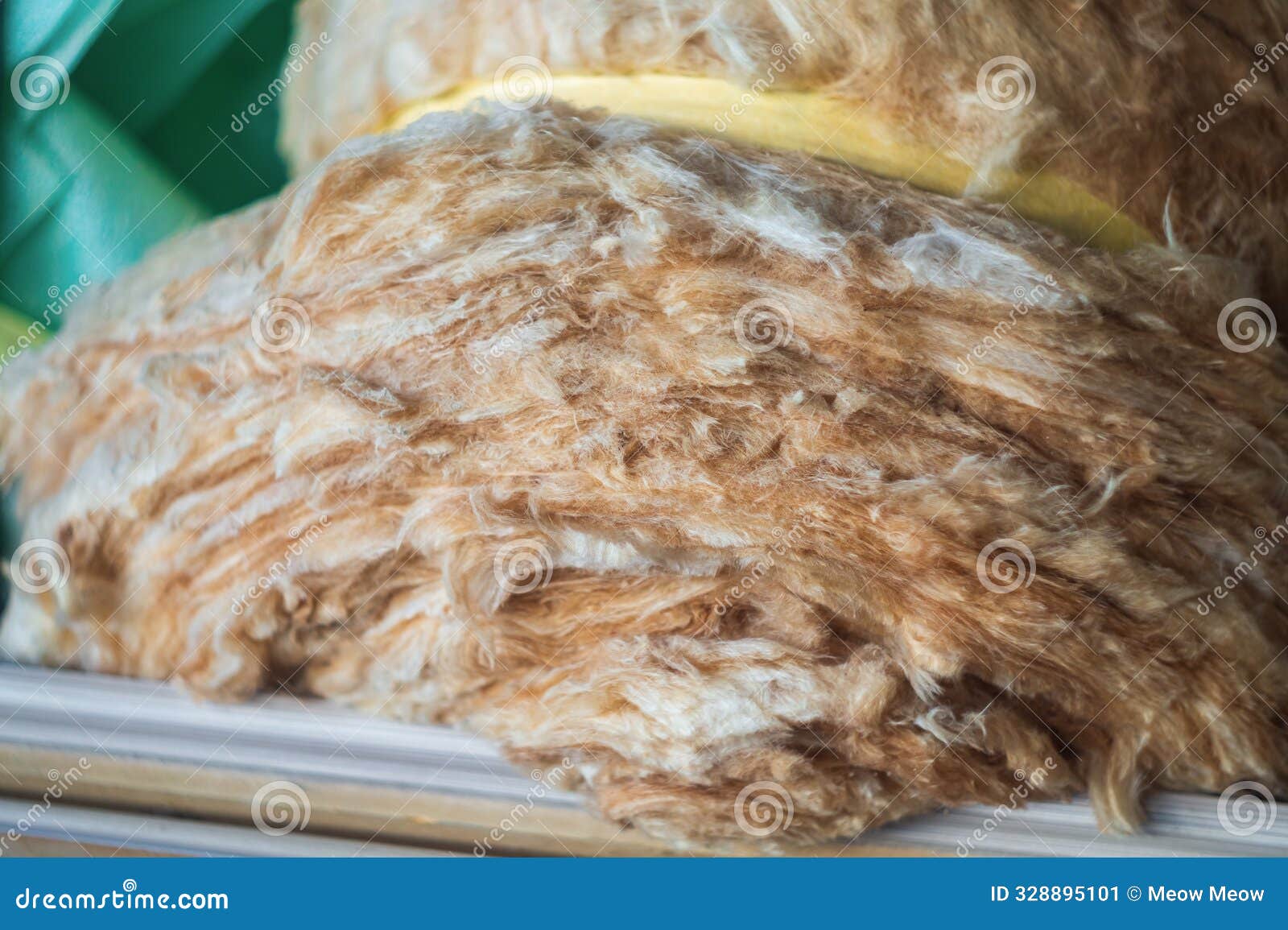 Roll of Mineral Wool with Particles of Basalt Insulation. Excellent ...