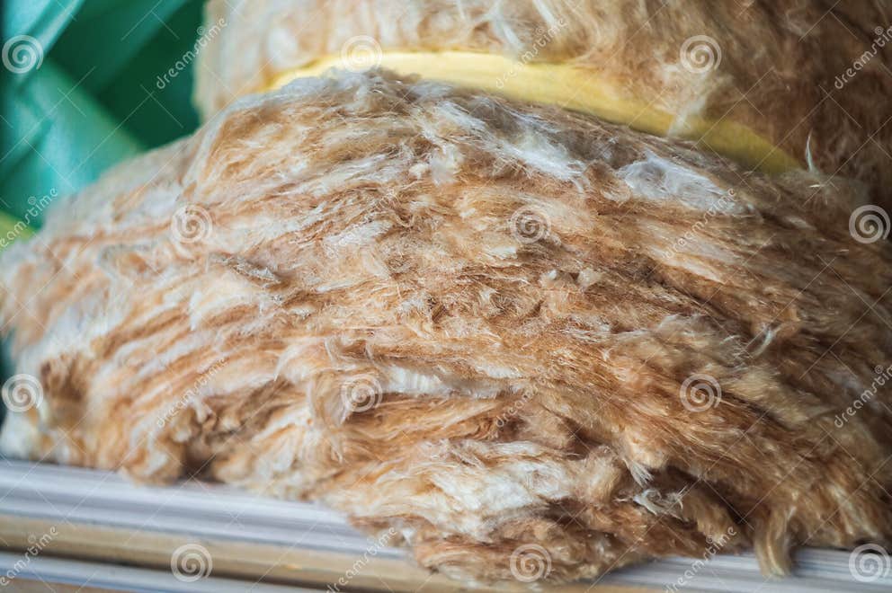 Roll of Mineral Wool with Particles of Basalt Insulation. Excellent ...