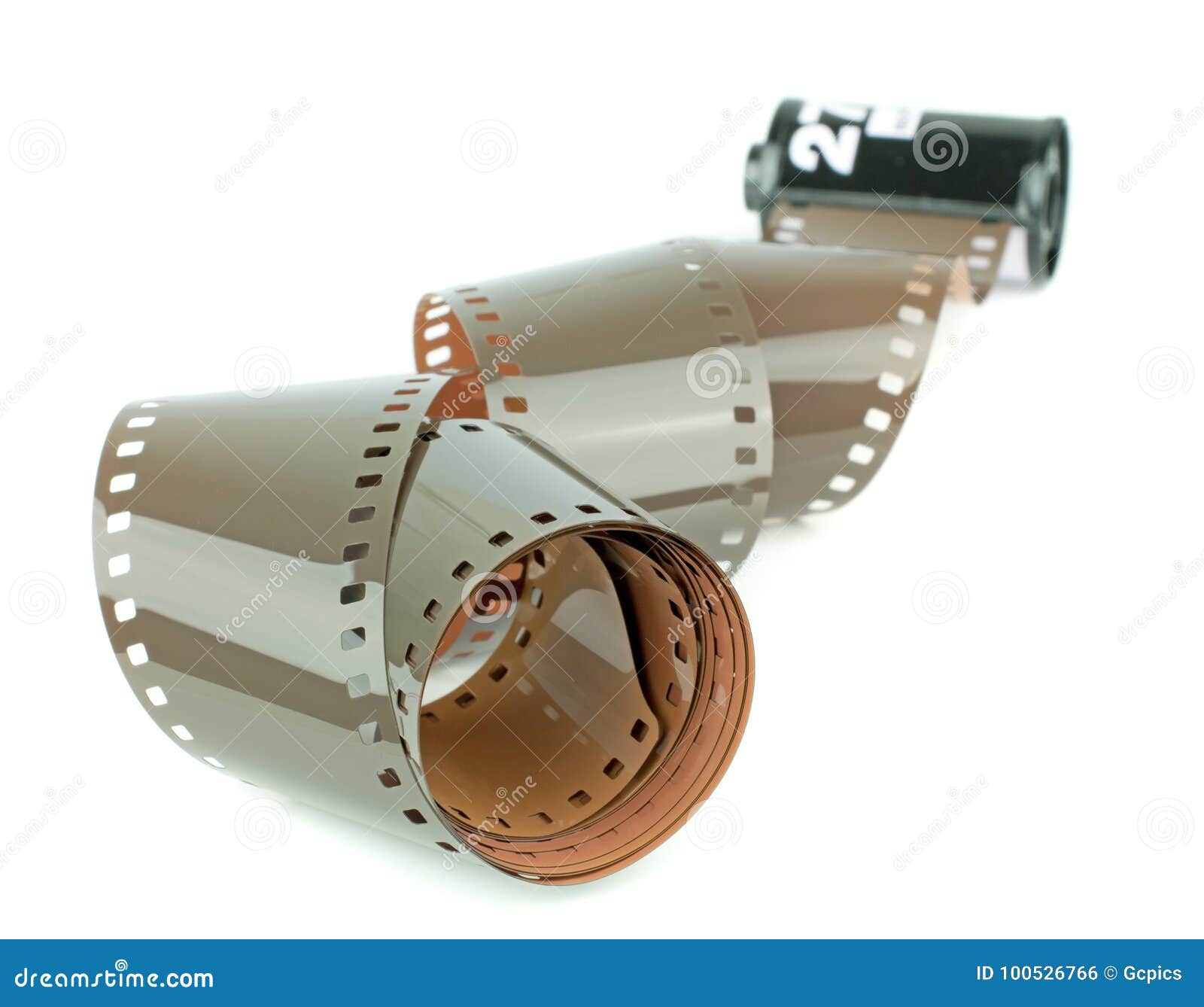 A roll of 35mm camera film stock photo. Image of white - 100526766