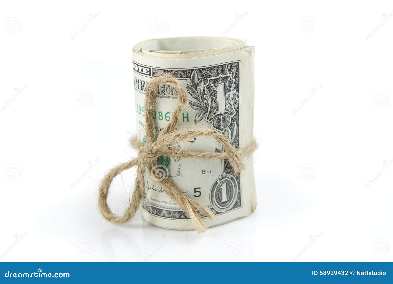 Roll of money stock photo. Image of financial, paper - 58929432