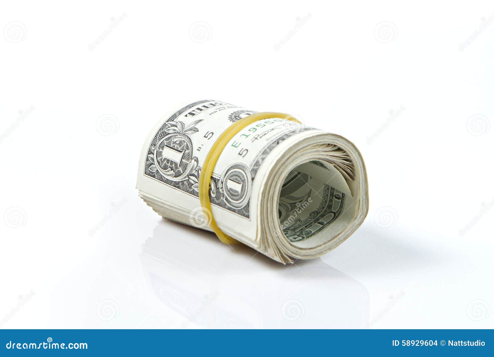 Roll of money stock photo. Image of banking, american - 58929604