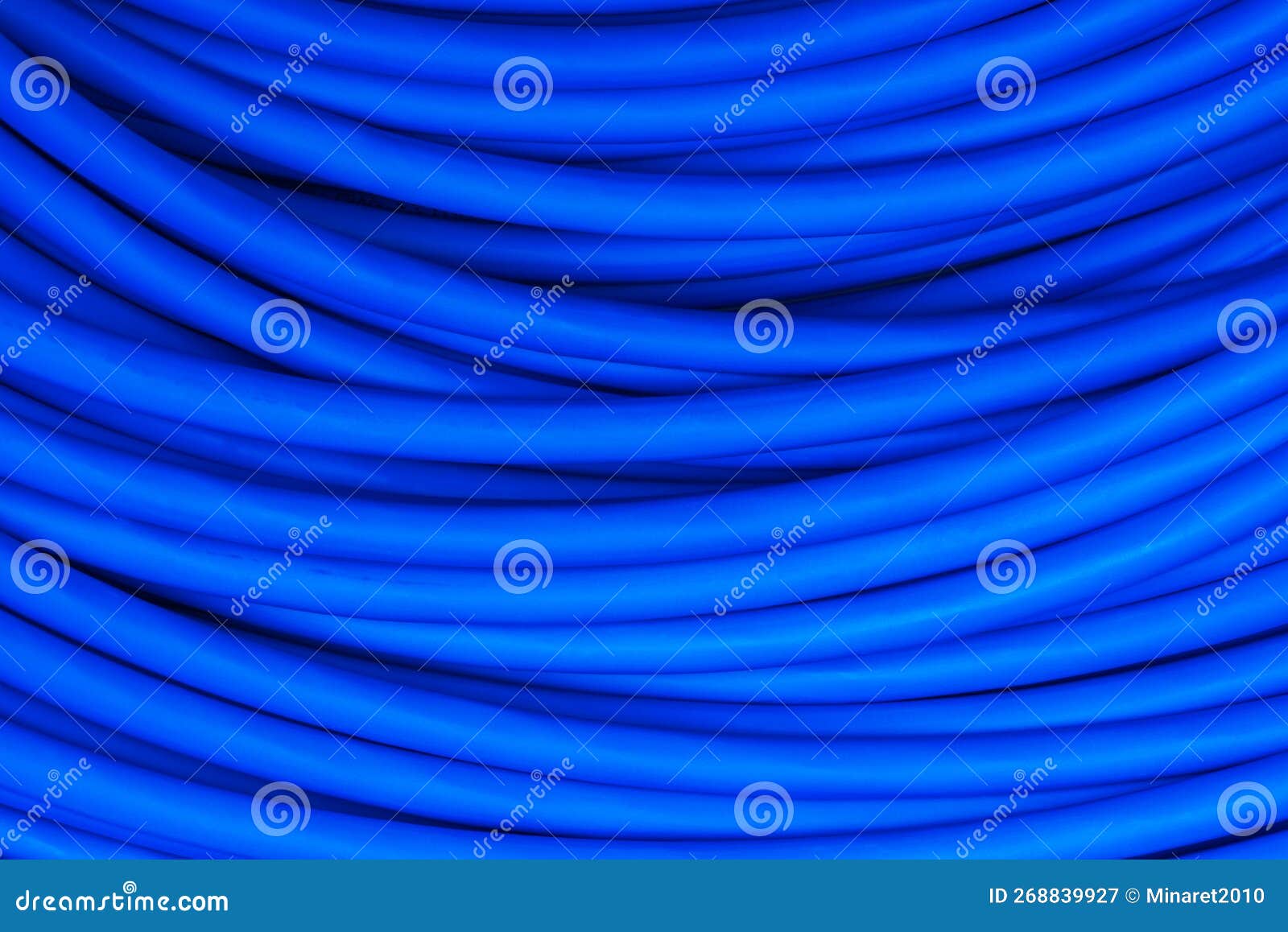 Roll of Network Cable Close-up, Technology Abstract Pattern Stock Image ...