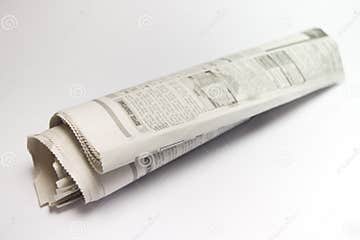 Roll news paper stock image. Image of business, reporter - 3336917
