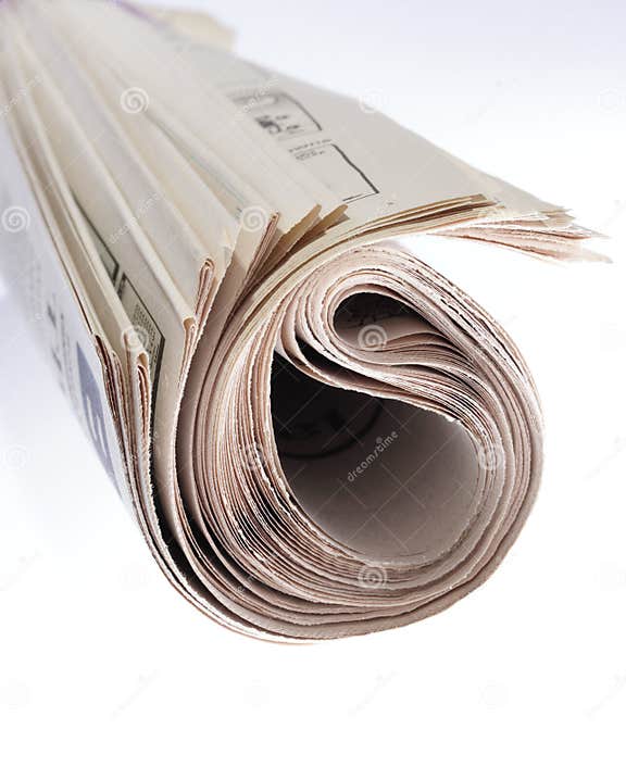 Roll of Newspaper stock photo. Image of commerce, classifieds - 1226034