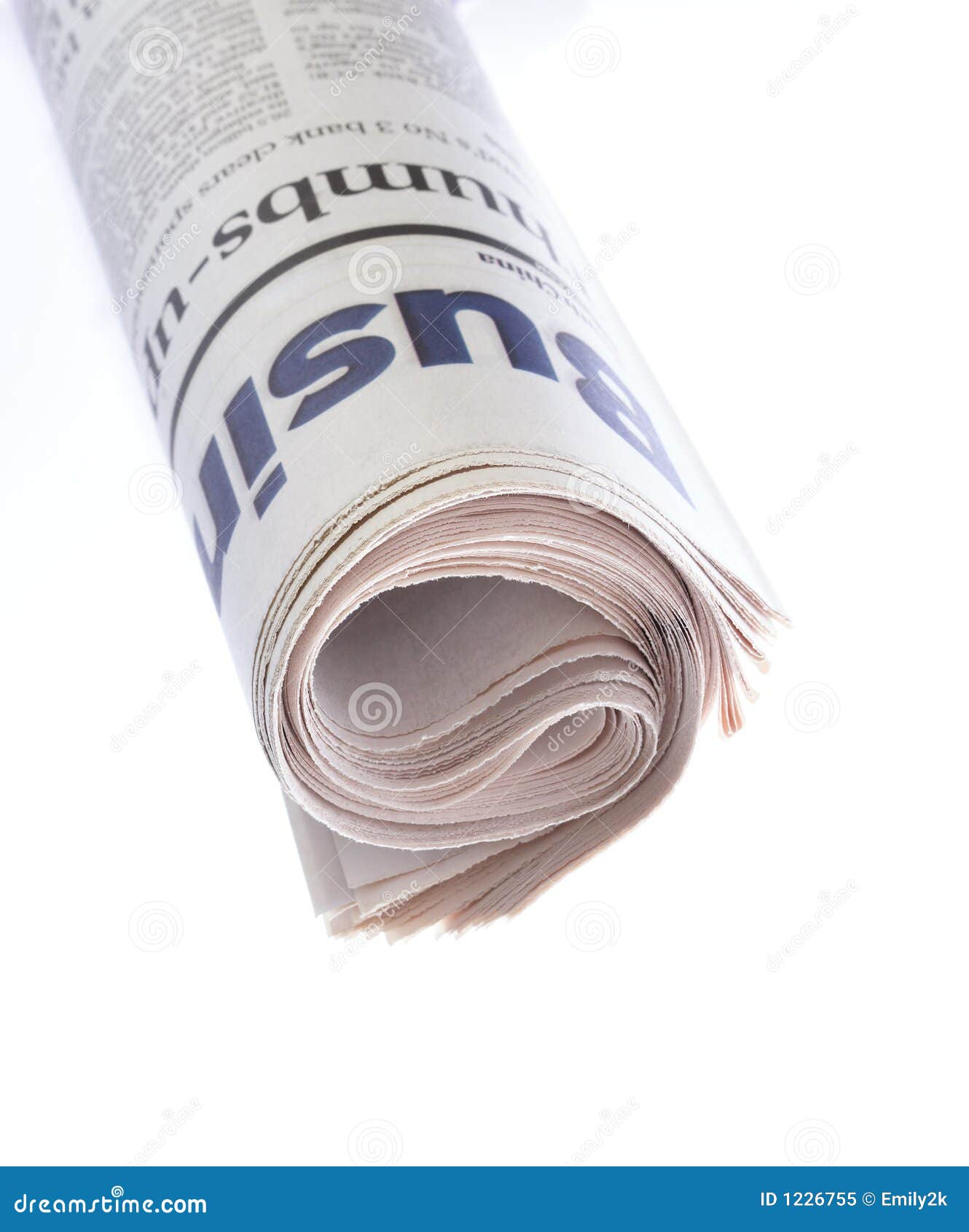 Roll of Newspaper stock image. Image of business, material - 1226755