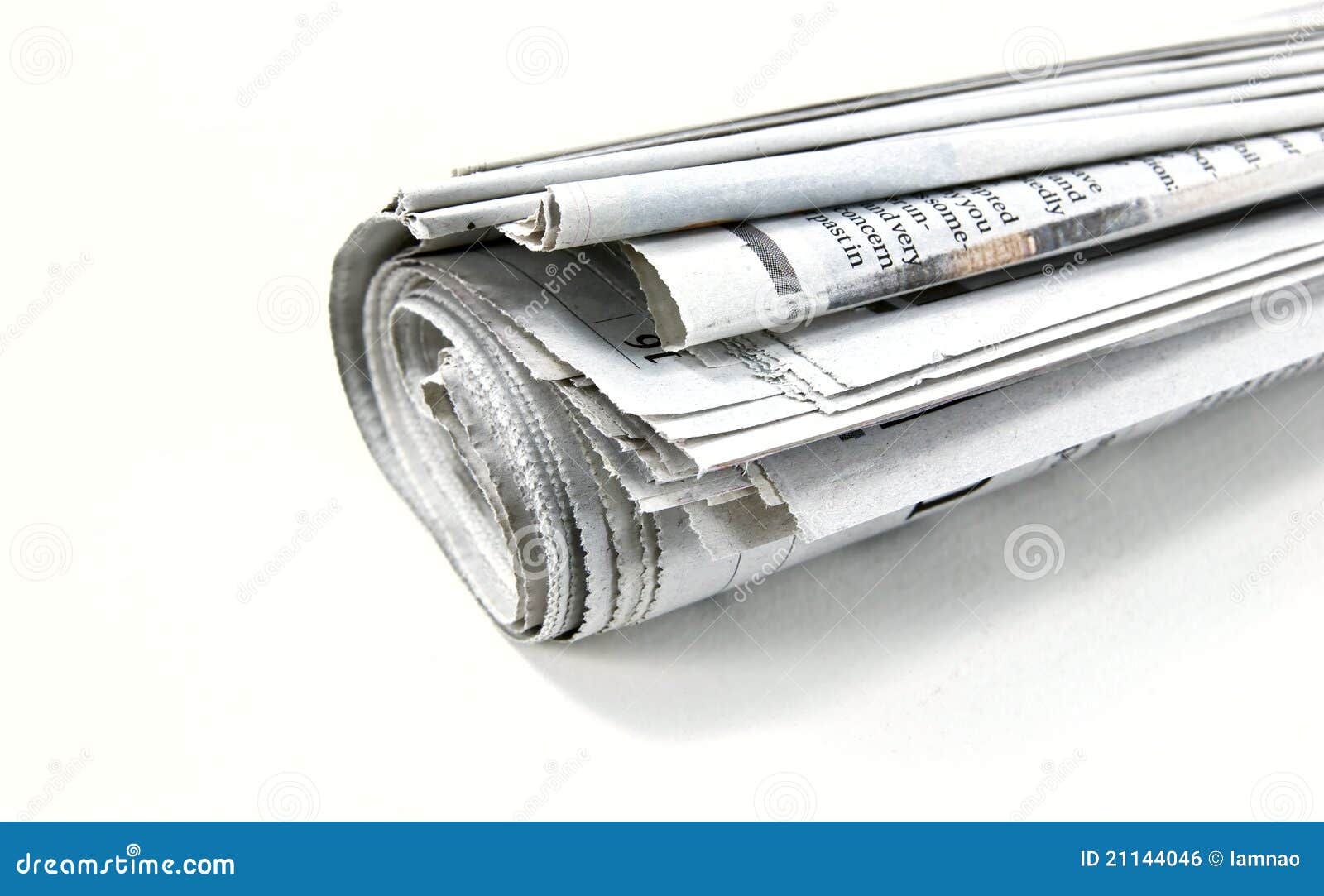 Roll of Newspaper stock photo. Image of reporter, headline - 21144046