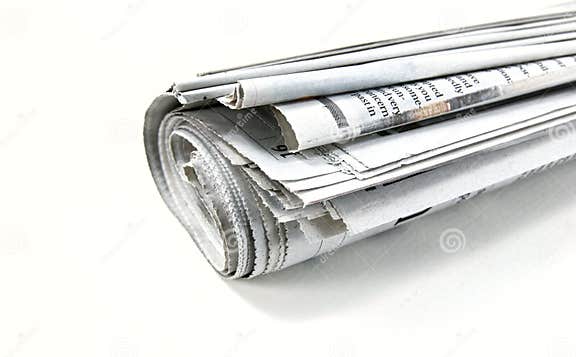 Roll of Newspaper stock photo. Image of reporter, headline - 21144046