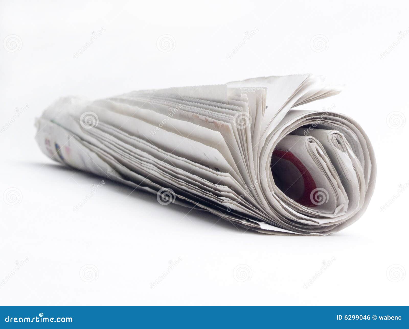 Roll of newspapers stock photo. Image of close, newspaper - 6299046